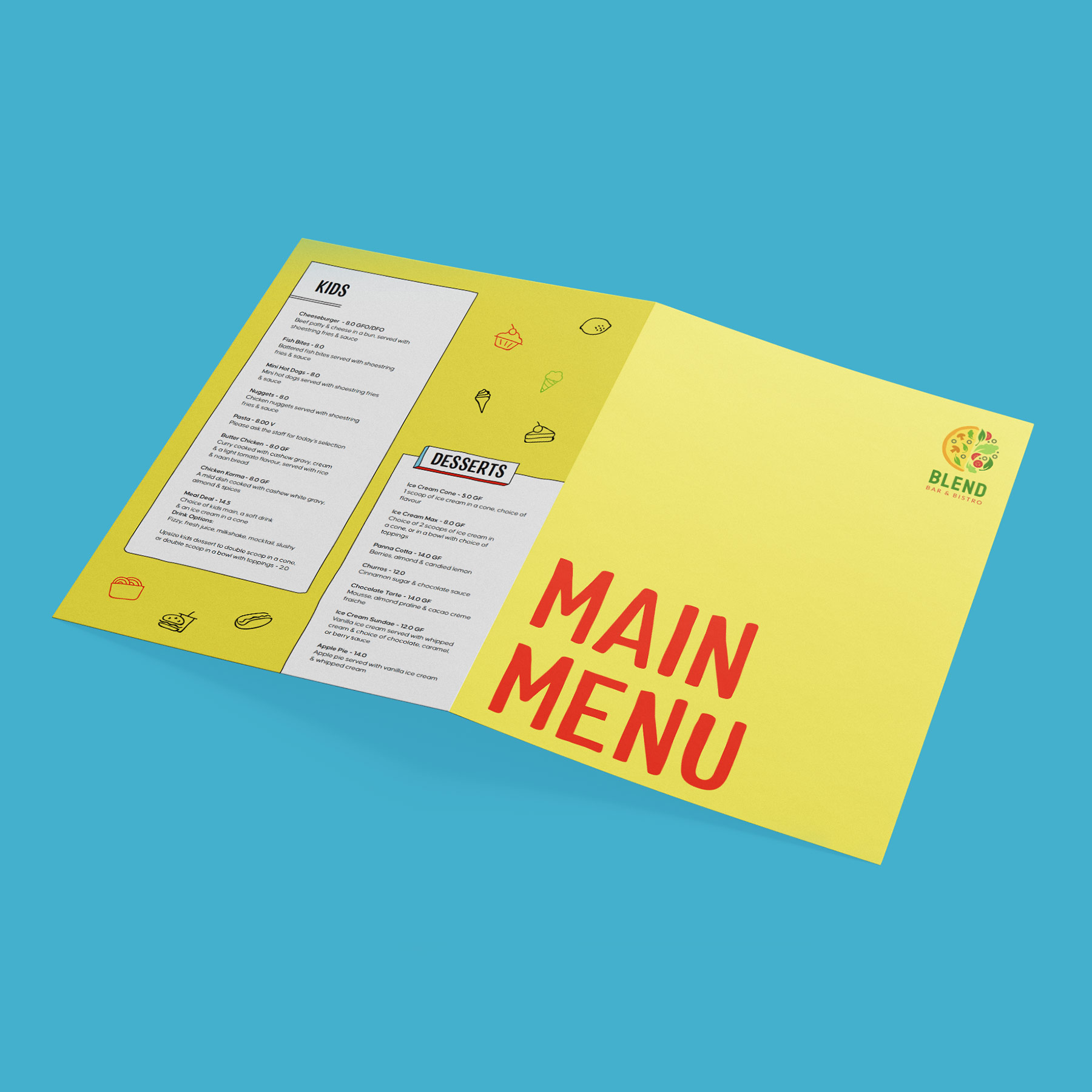 Graphic Menu Design LA • Drive Orders White Rabbit White Rabbit